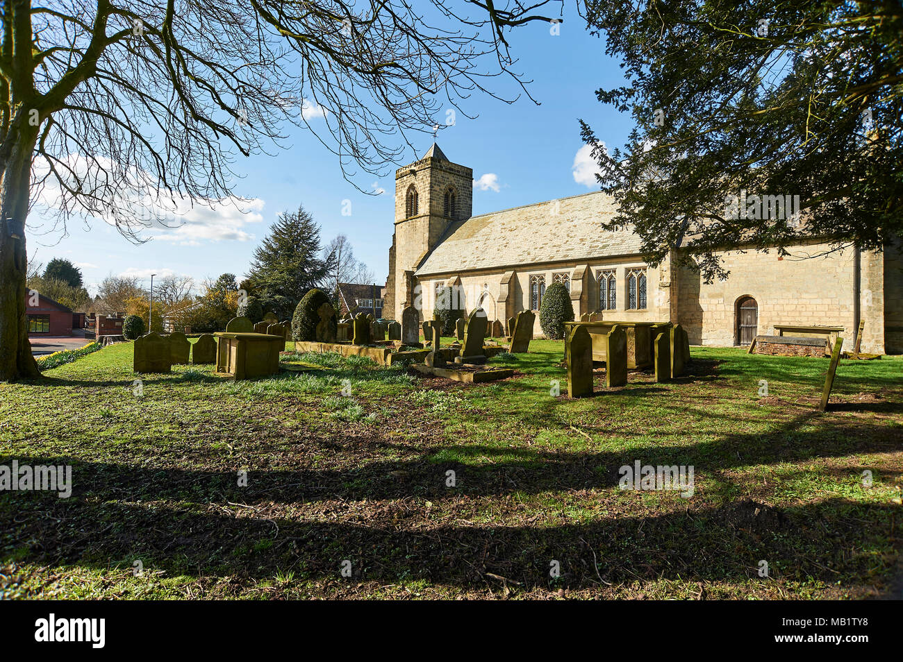 St. Mary's church in the village of Little Driffield, in the east ...