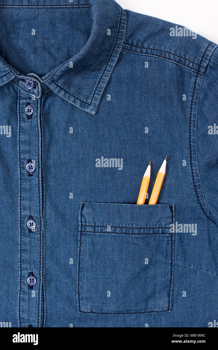 Pencils shirt pocket hi-res stock photography and images - Alamy