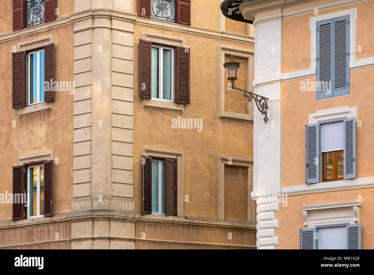 Old houses facade architecture rome hi-res stock photography and images ...