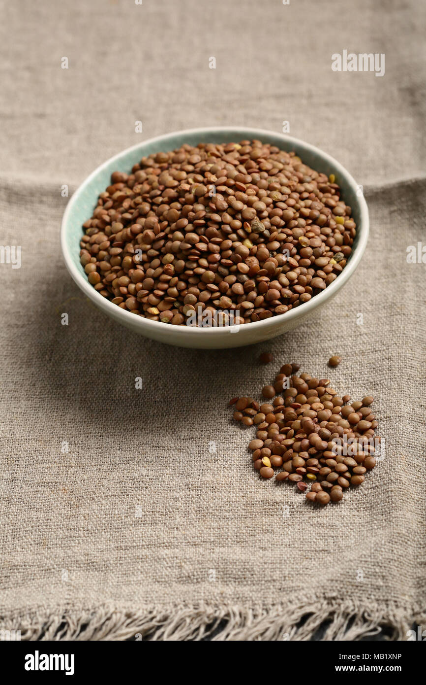 Organic green lentils hi-res stock photography and images - Alamy