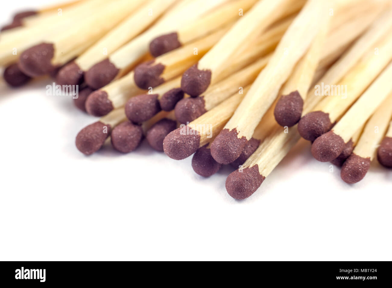 Groupe of match sticks isolated on white background Stock Photo - Alamy