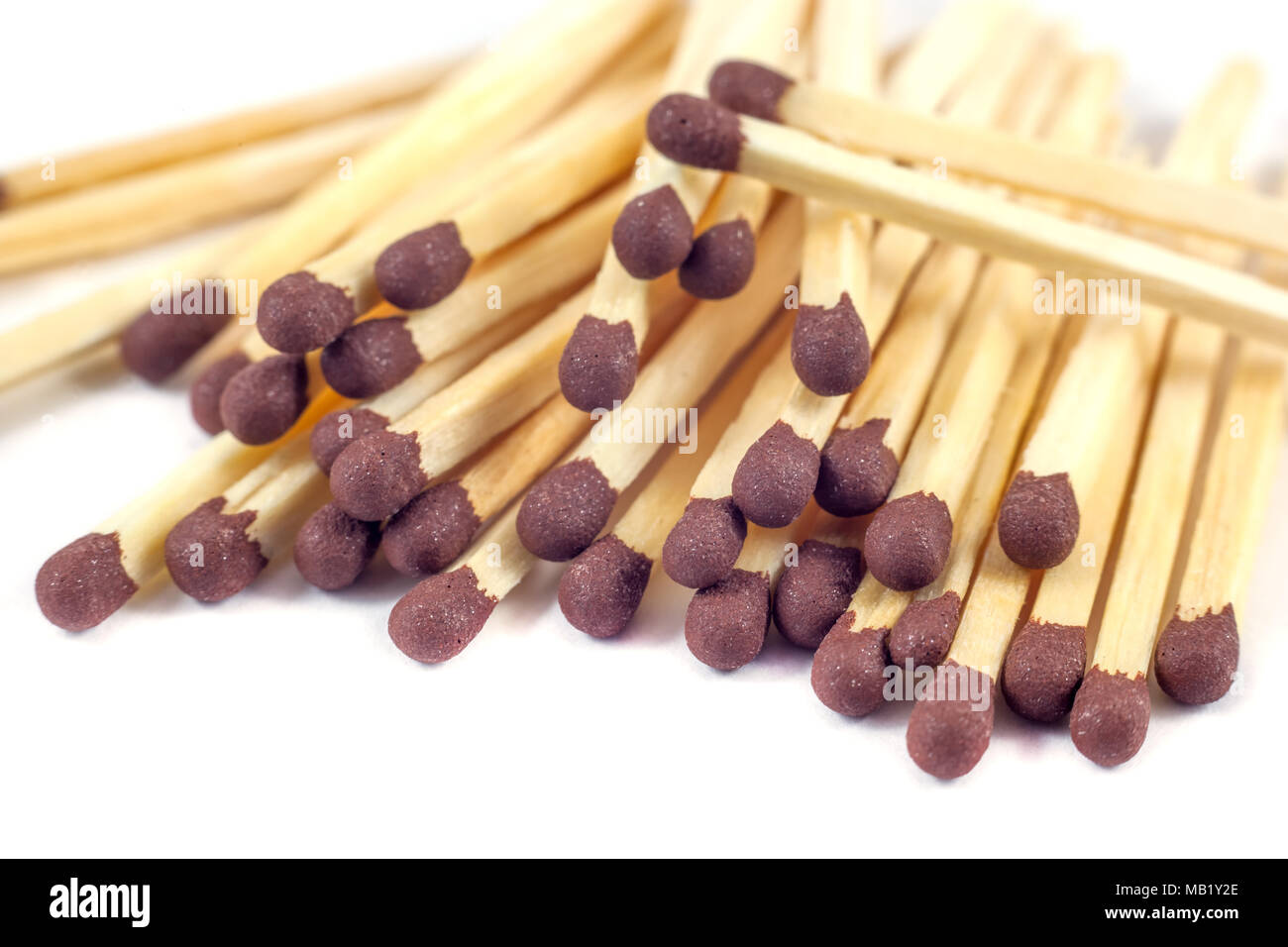 Groupe of match sticks isolated on white background Stock Photo - Alamy