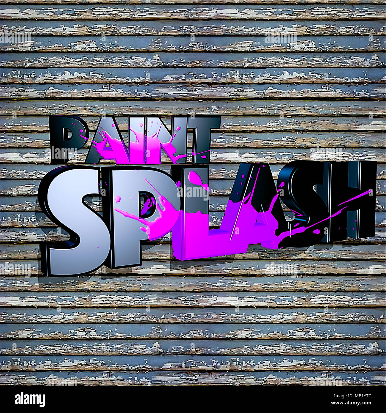 Paint Splash Text .. Illustration. Stock Image Stock Photo - Alamy