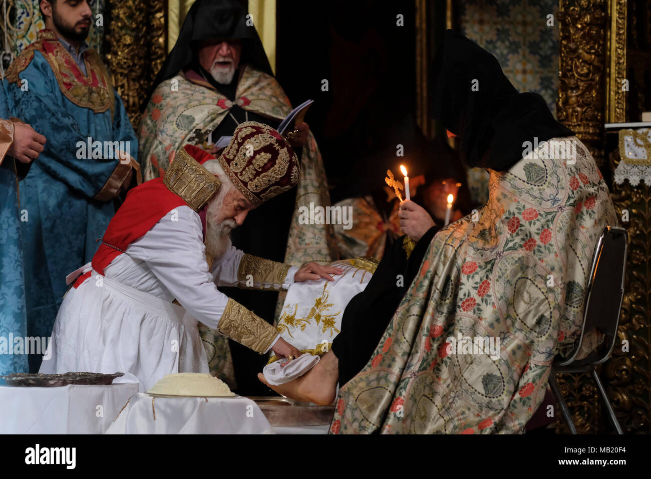 The Grand Sacristan of the Armenian Apostolic Patriarchate of Jerusalem ...