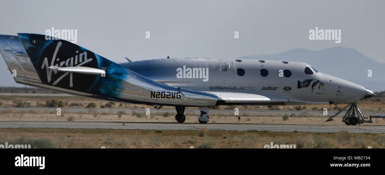 4-5-18. Mojave CA. Virgin Galactic completes first rocket-powered test ...