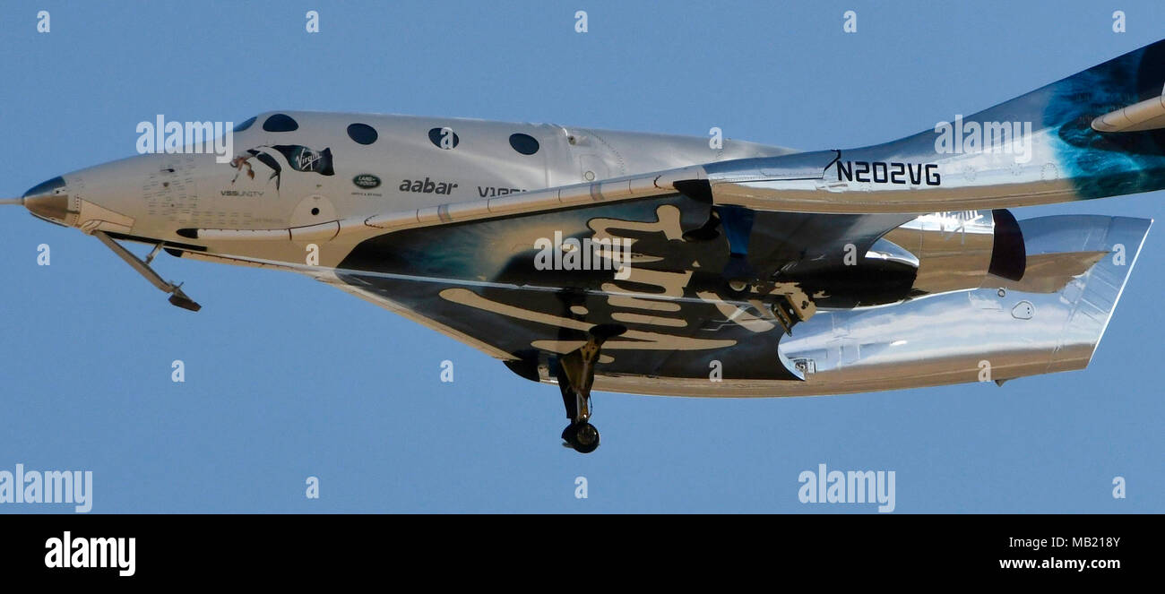 Mojave, California, USA. 5th Apr, 2018. Virgin Galactic's second ...
