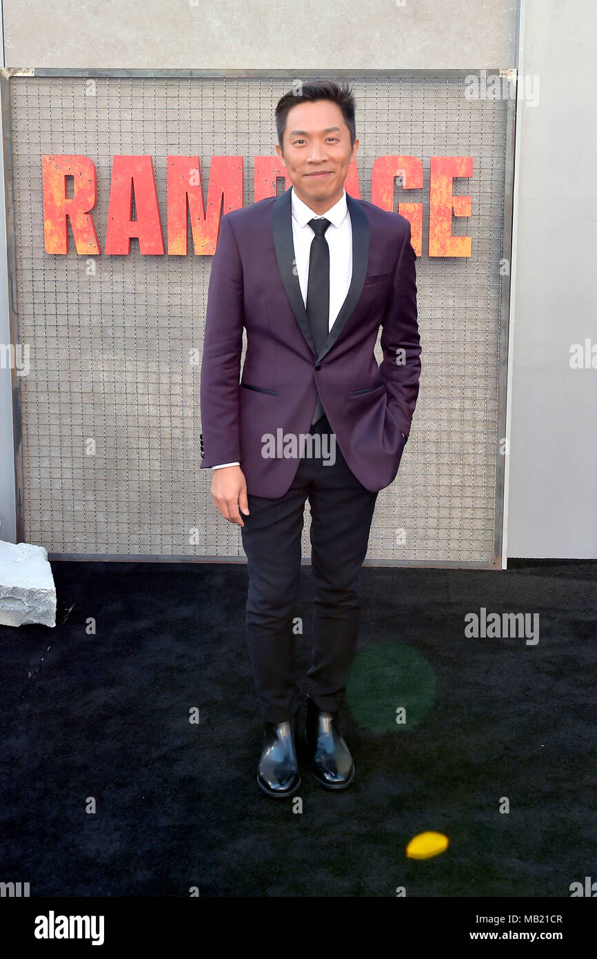 David An attending the 'Rampage - Big meets Bigger' World premiere at ...