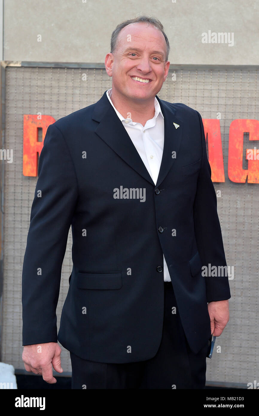 Tom Meents attending the 'Rampage - Big meets Bigger' World premiere at ...