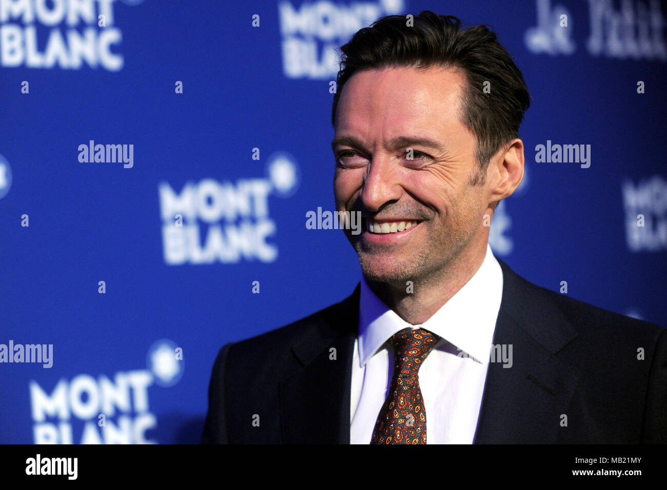 New York, USA. 4th April, 2018. Hugh Jackman attending the Montblanc ...