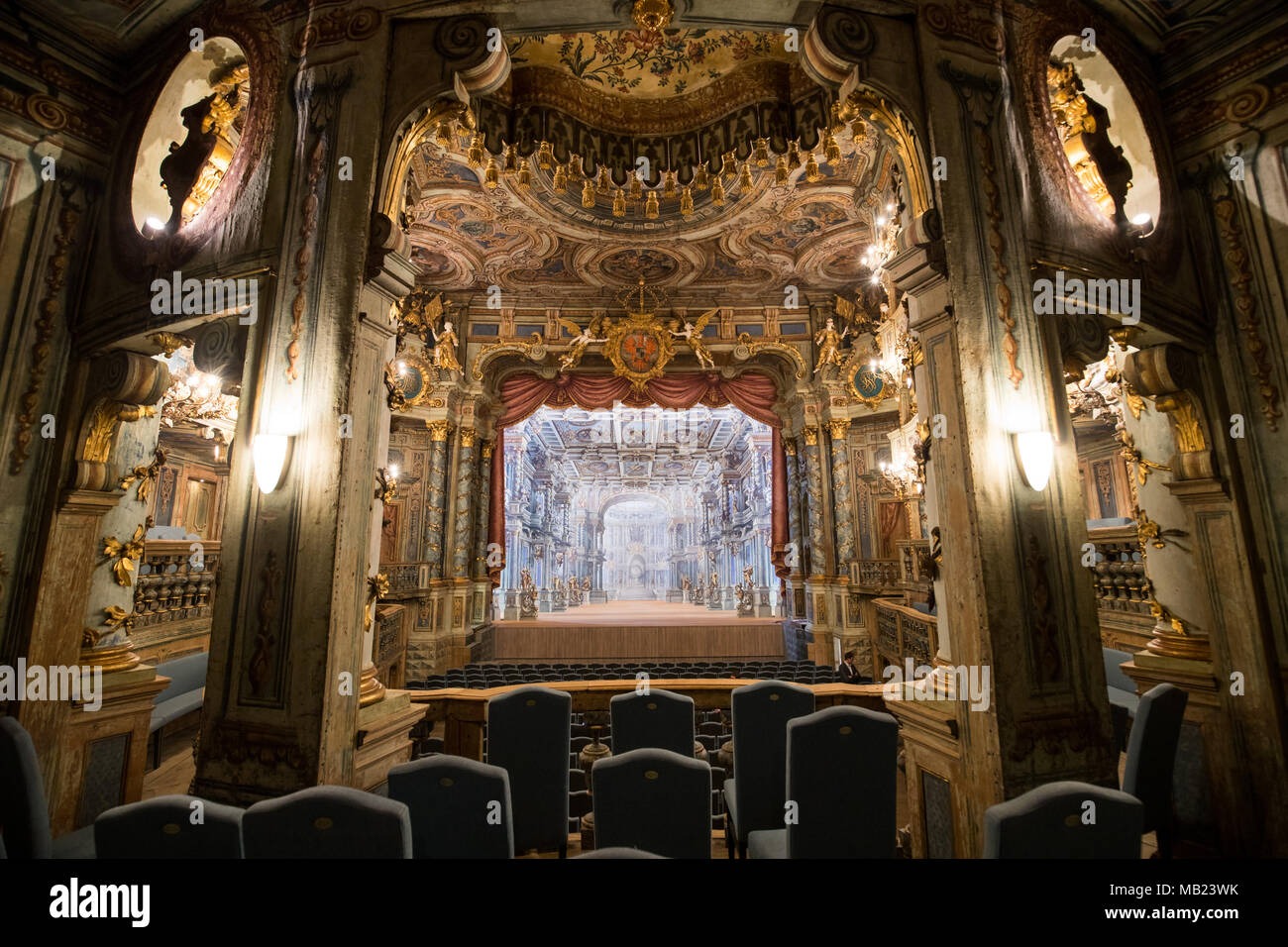 16 March 2018, Bayreuth, Germany: The renovated Markgräfliche Opera ...