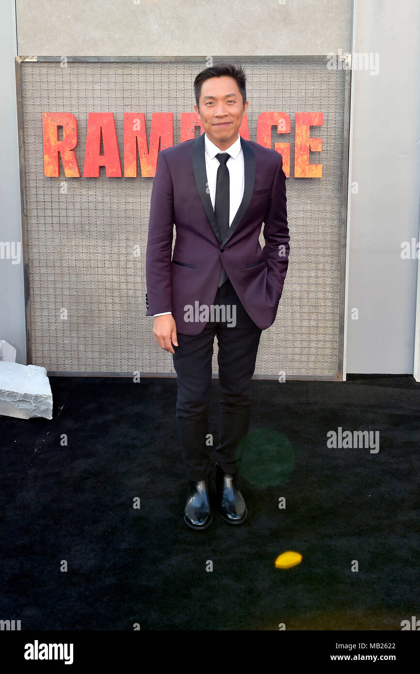 David An attending the 'Rampage - Big meets Bigger' World premiere at ...