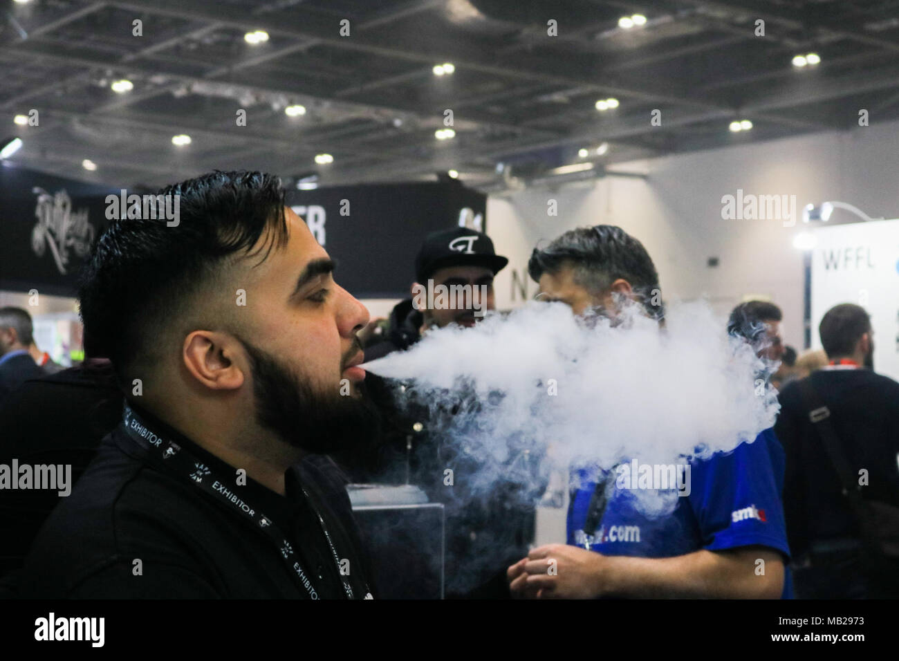 London UK. 6th March 2018. The 4th Vape Jam convention opens at the ...