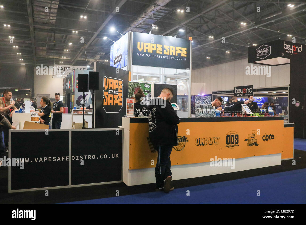 London UK. 6th March 2018. The 4th Vape Jam convention opens at the ...