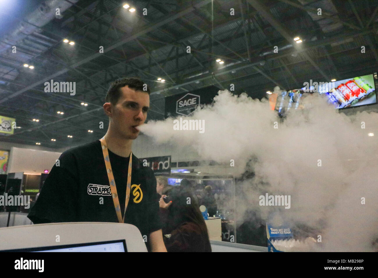 London UK. 6th March 2018. The 4th Vape Jam convention opens at the ...