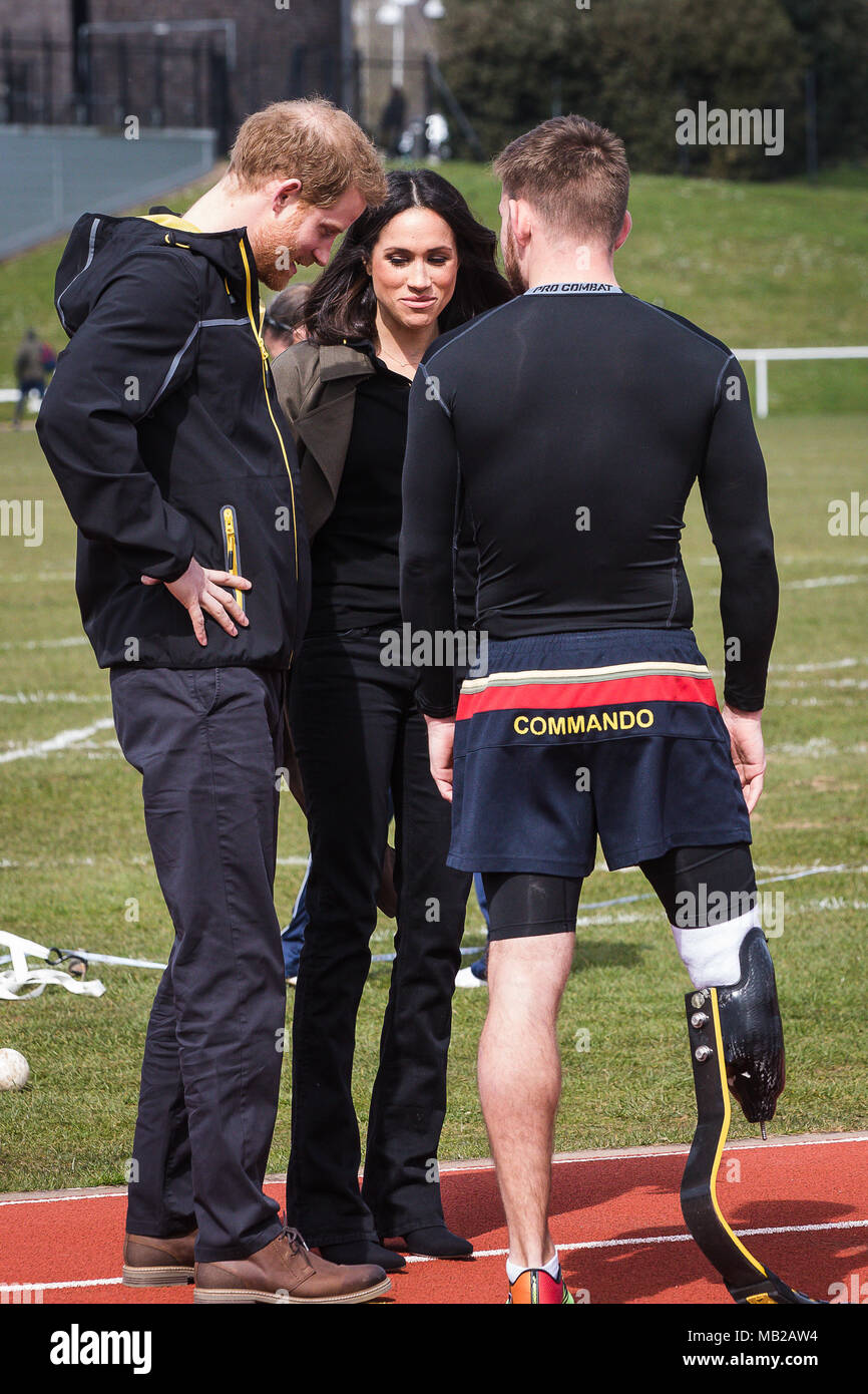 Bath, UK. 6th April, 2018. Prince Harry introduces Meghan Markle to ...