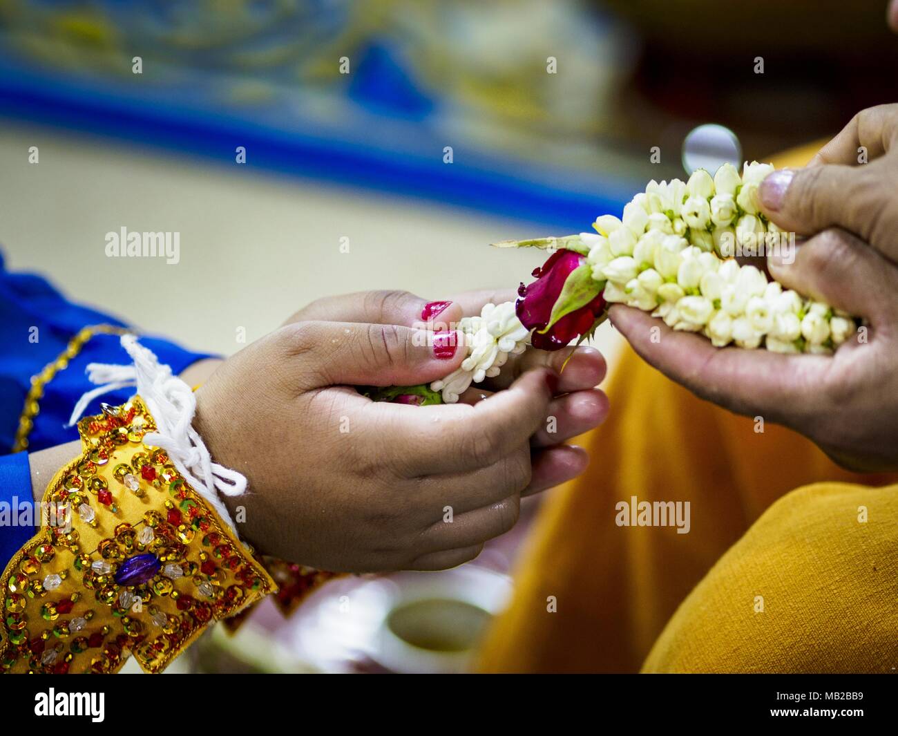 Chiang Mai, Chiang Mai, Thailand. 6th Apr, 2018. A Shan boy and his ...