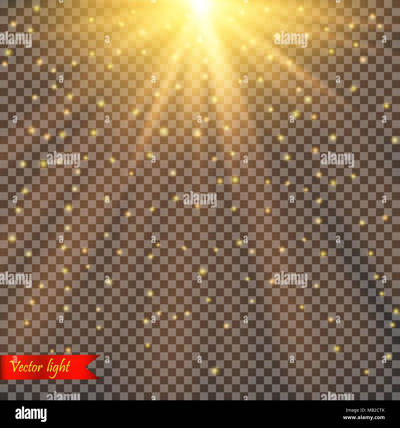 Shining overlay with lights and particles for your design Stock Vector ...