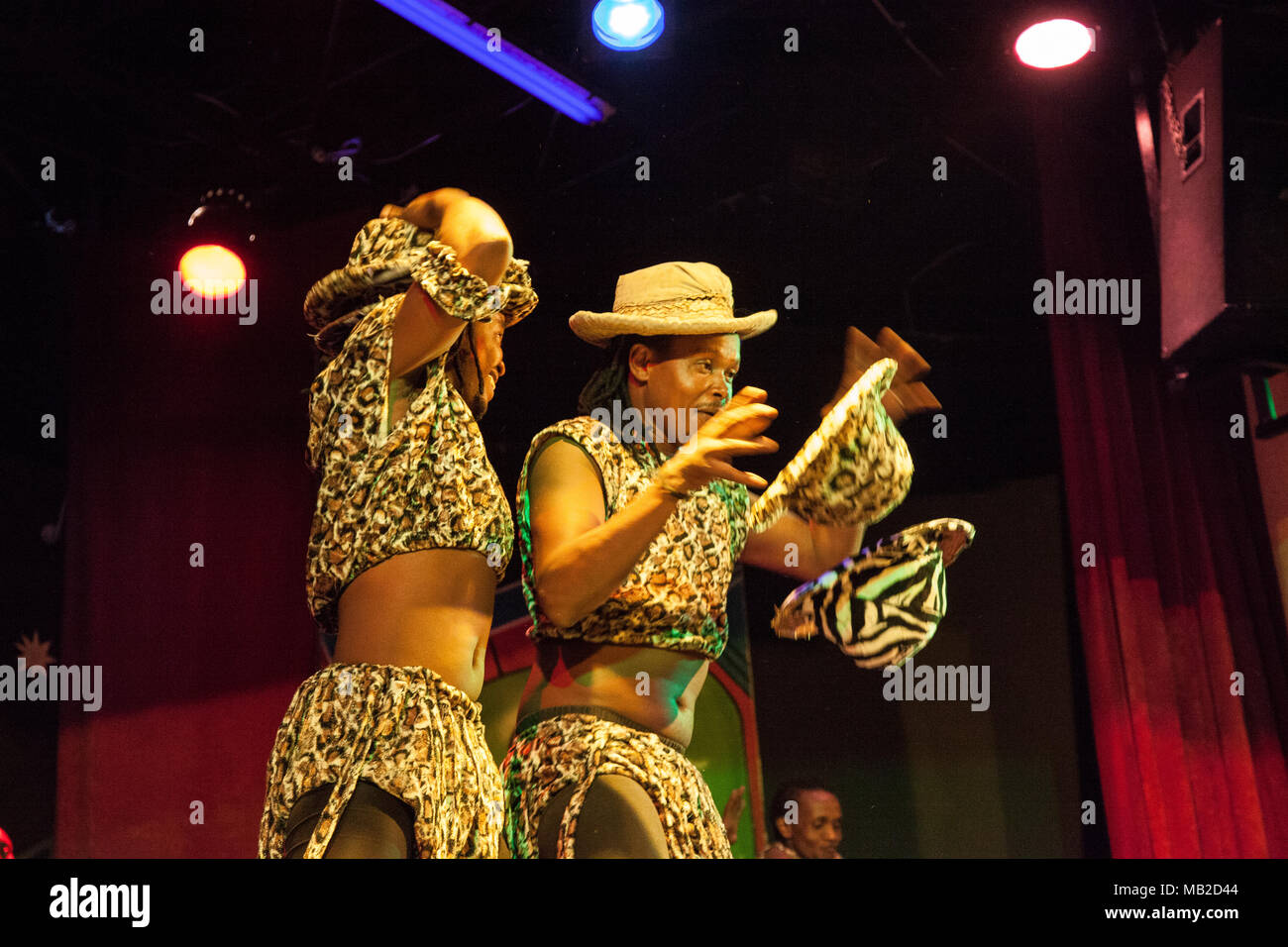 African Acrobats Performance on the stage Stock Photo - Alamy