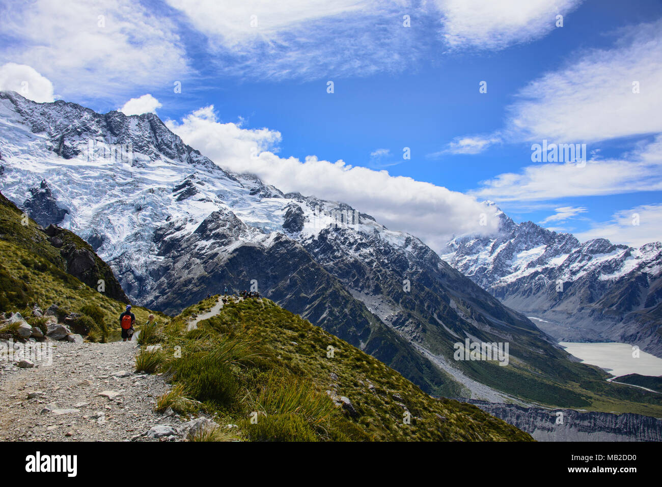 The Mueller Hut, Mount Cook, Southern Alps, New Zealand Stock Photo - Alamy
