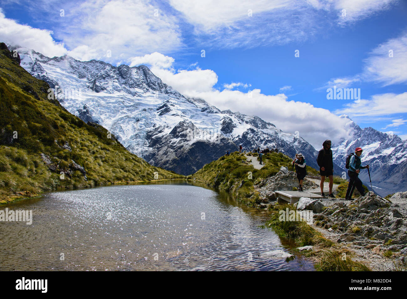 The Mueller Hut, Mount Cook, Southern Alps, New Zealand Stock Photo - Alamy