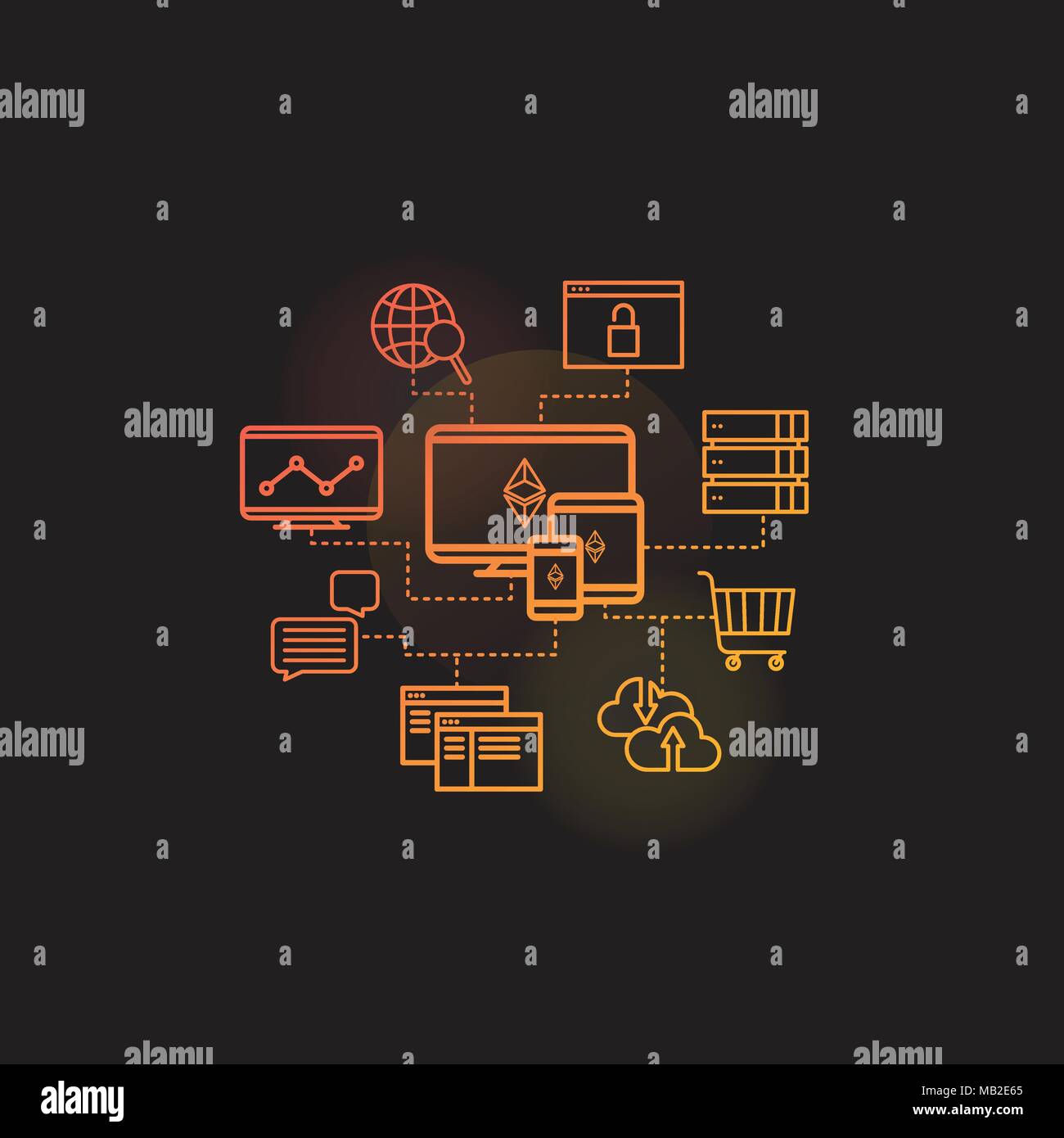 Ethereum vector concept illustration Stock Vector Image & Art - Alamy