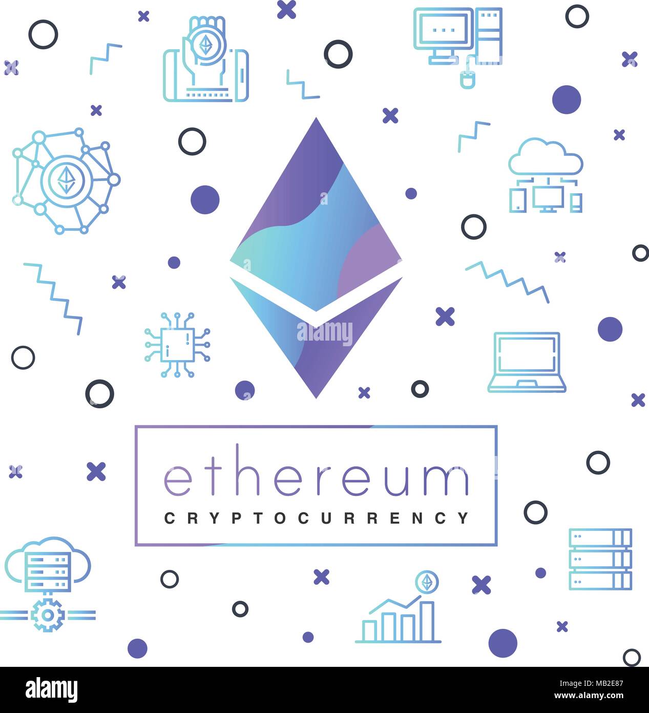 Ethereum vector concept illustration Stock Vector Image & Art - Alamy