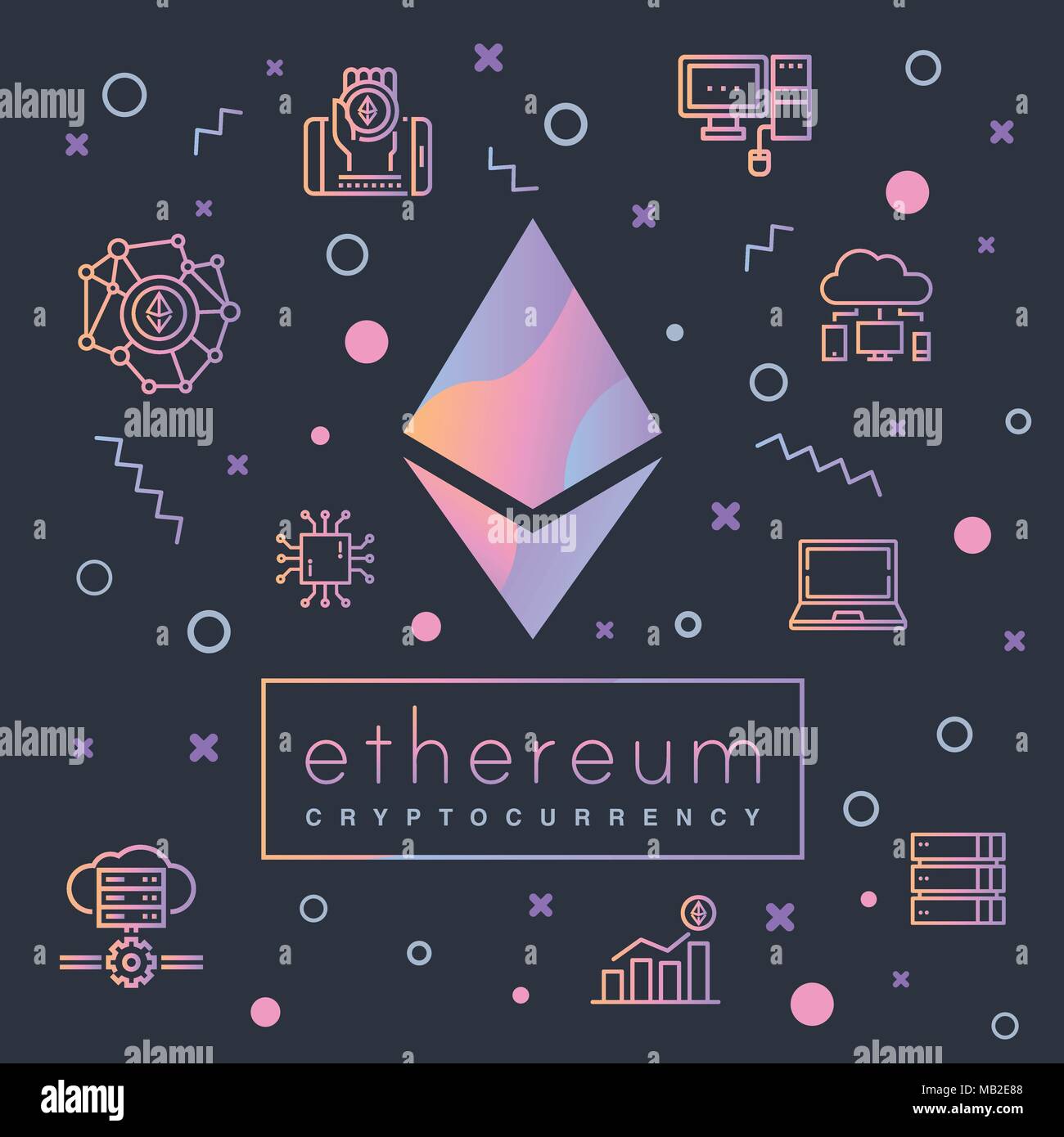 Ethereum vector concept illustration Stock Vector Image & Art - Alamy