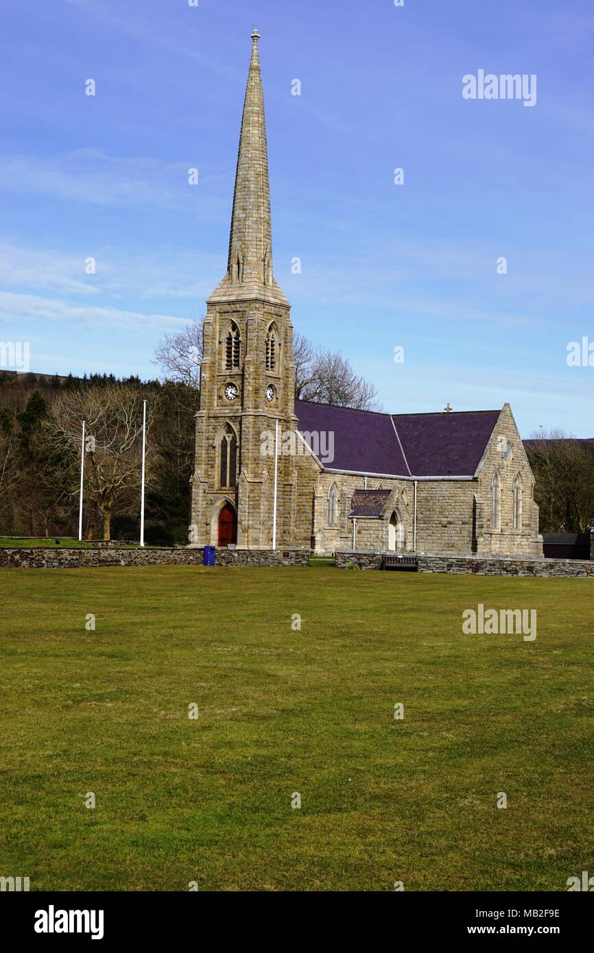 St Johns Church, St.johns Isle of Man Stock Photo - Alamy