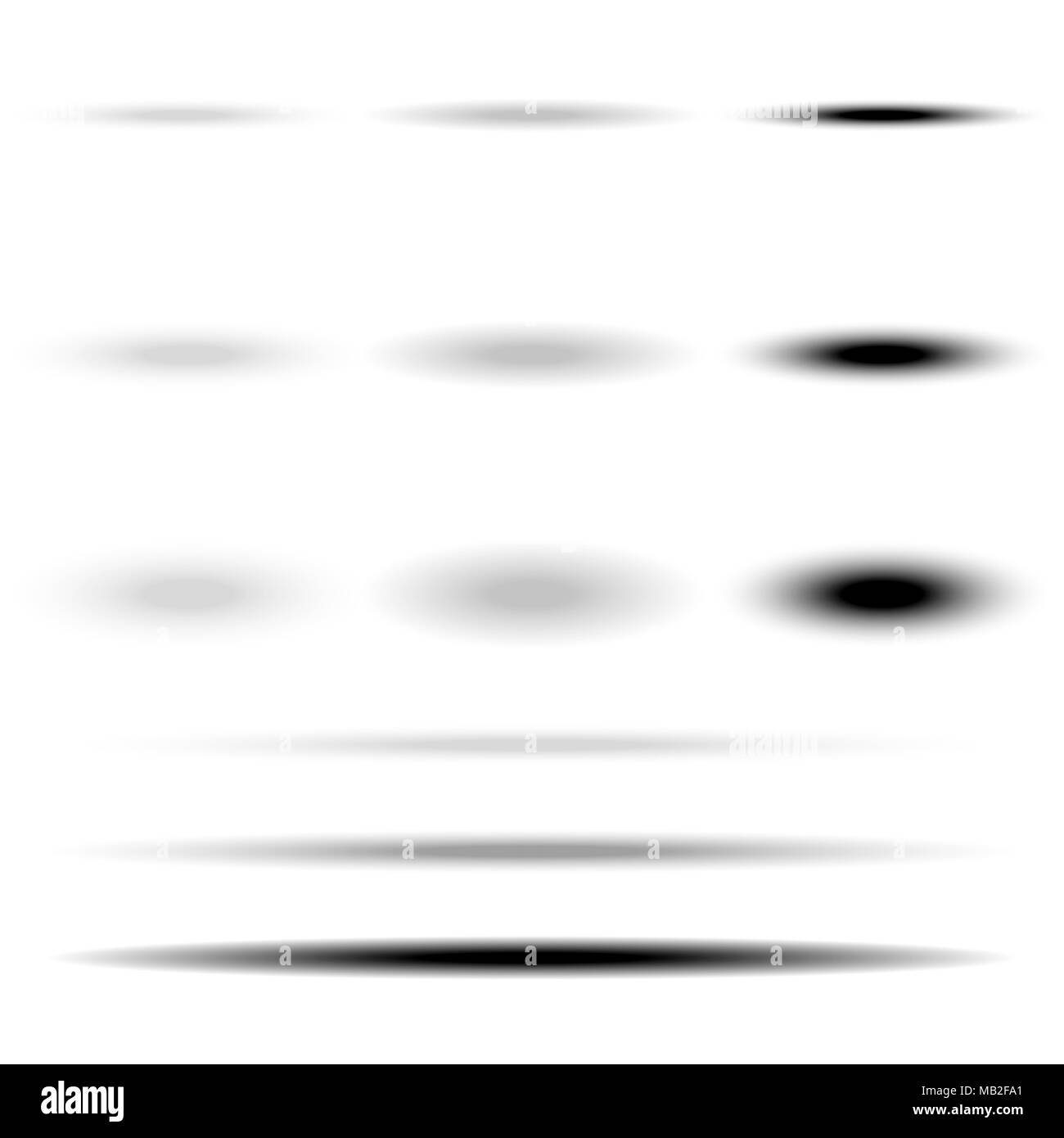 Set of Transparent Shadows Stock Photo - Alamy