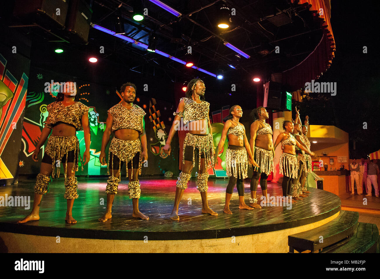 African Acrobats Performance on the stage Stock Photo - Alamy