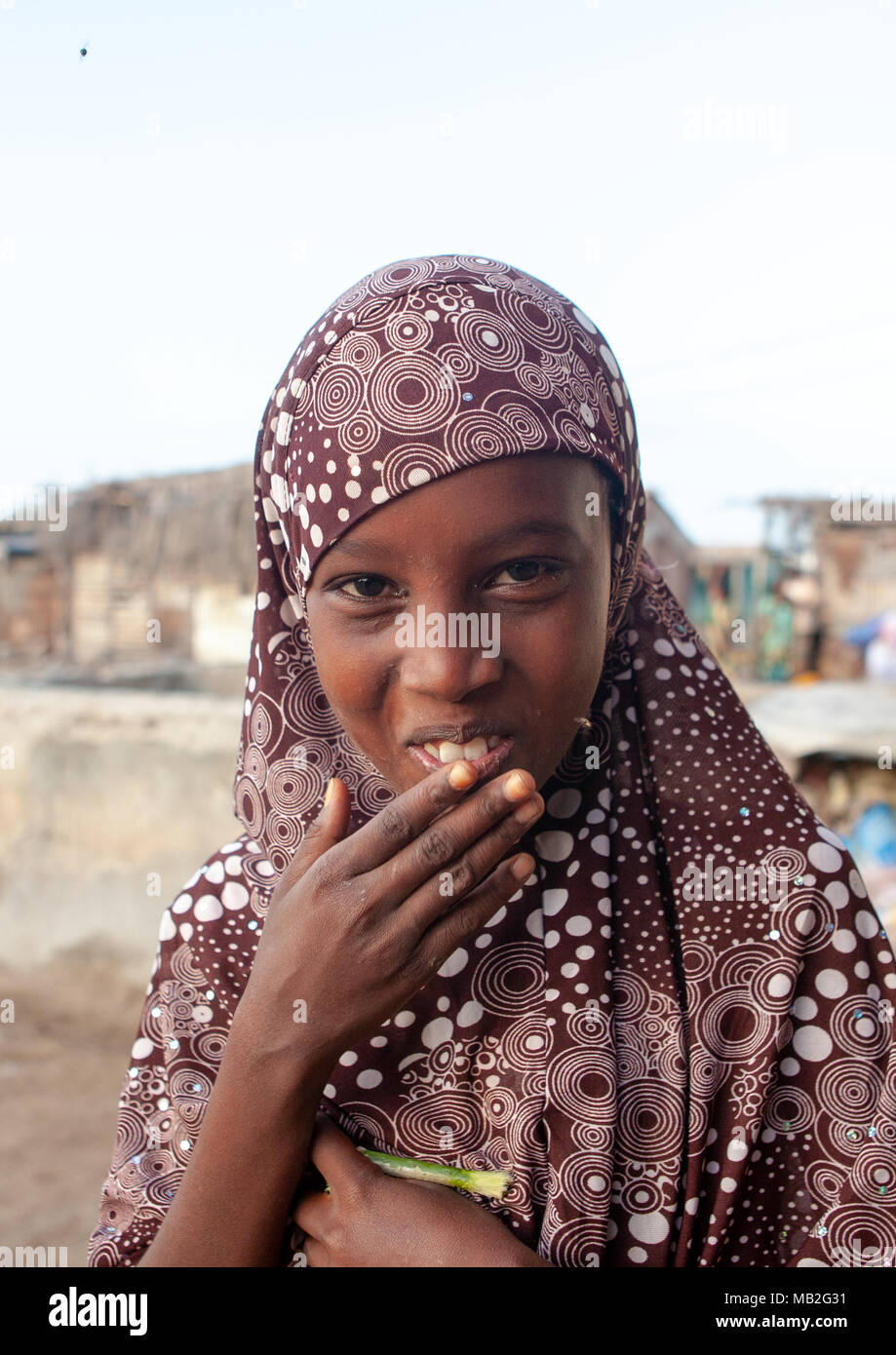 Portrait of a somali girl, Awdal region, Zeila, Somaliland Stock Photo ...