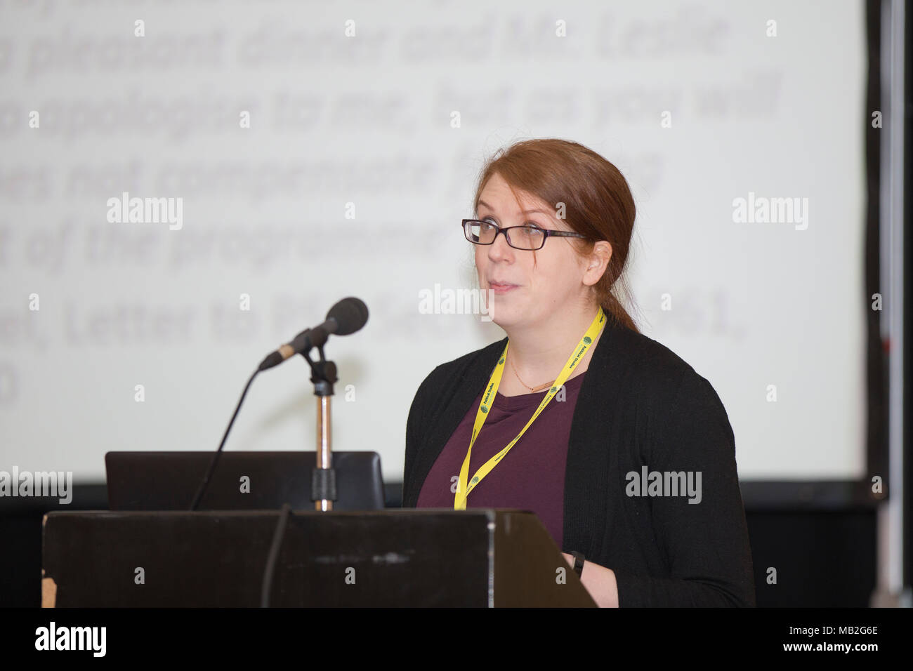 Lecturer speaking at university hi-res stock photography and images - Alamy