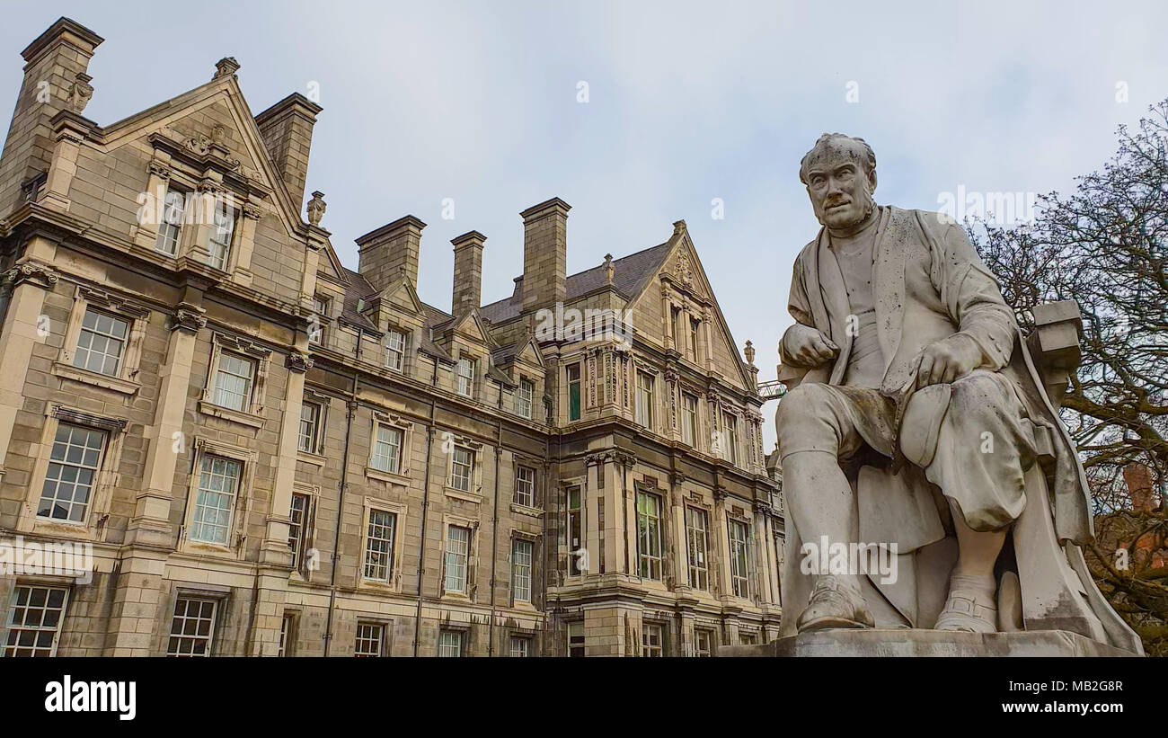 George Salmon Provost monument at Trinity College in Dublin Stock Photo ...