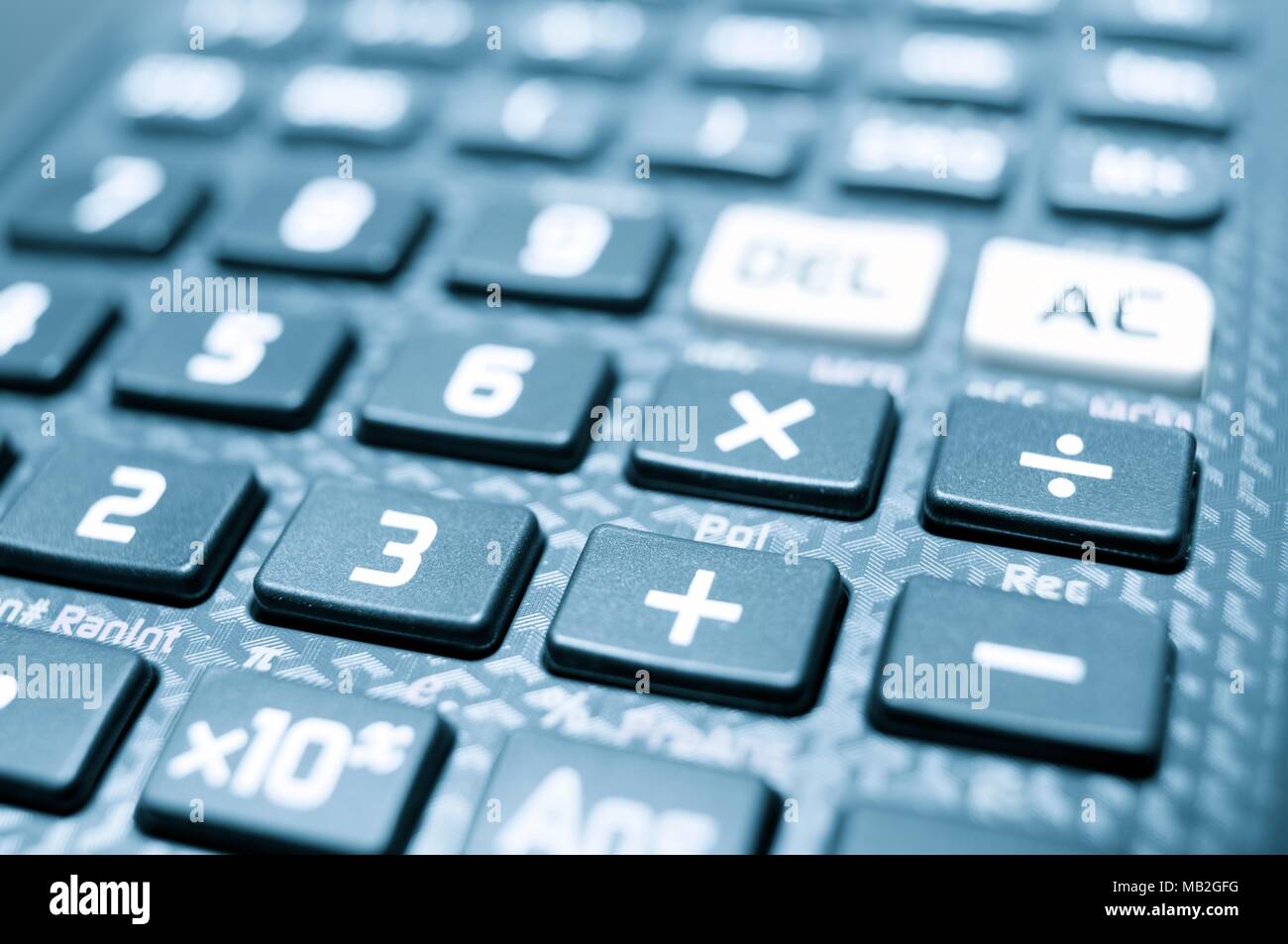 Close-up of buttons a scientific calculator Stock Photo - Alamy