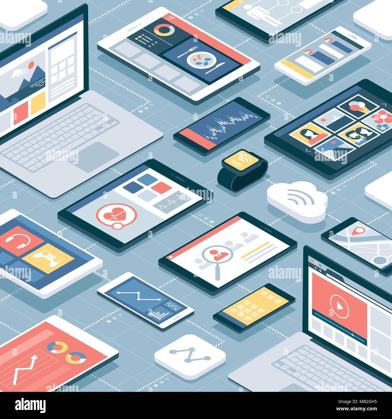 Connecting to portable devices hi-res stock photography and images - Alamy