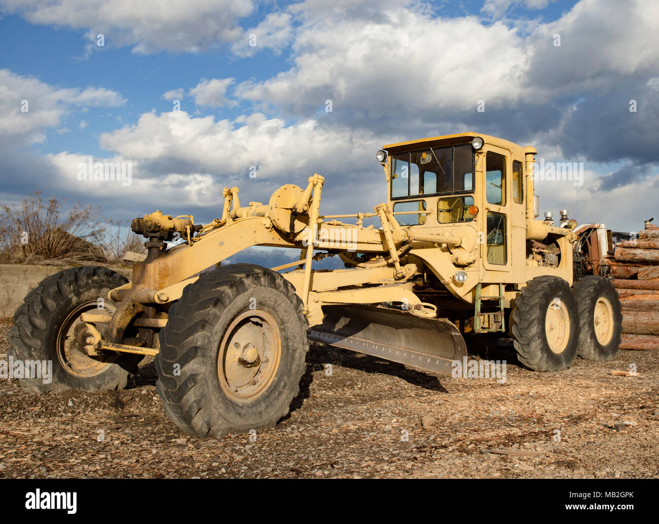 Motor grader hi-res stock photography and images - Alamy
