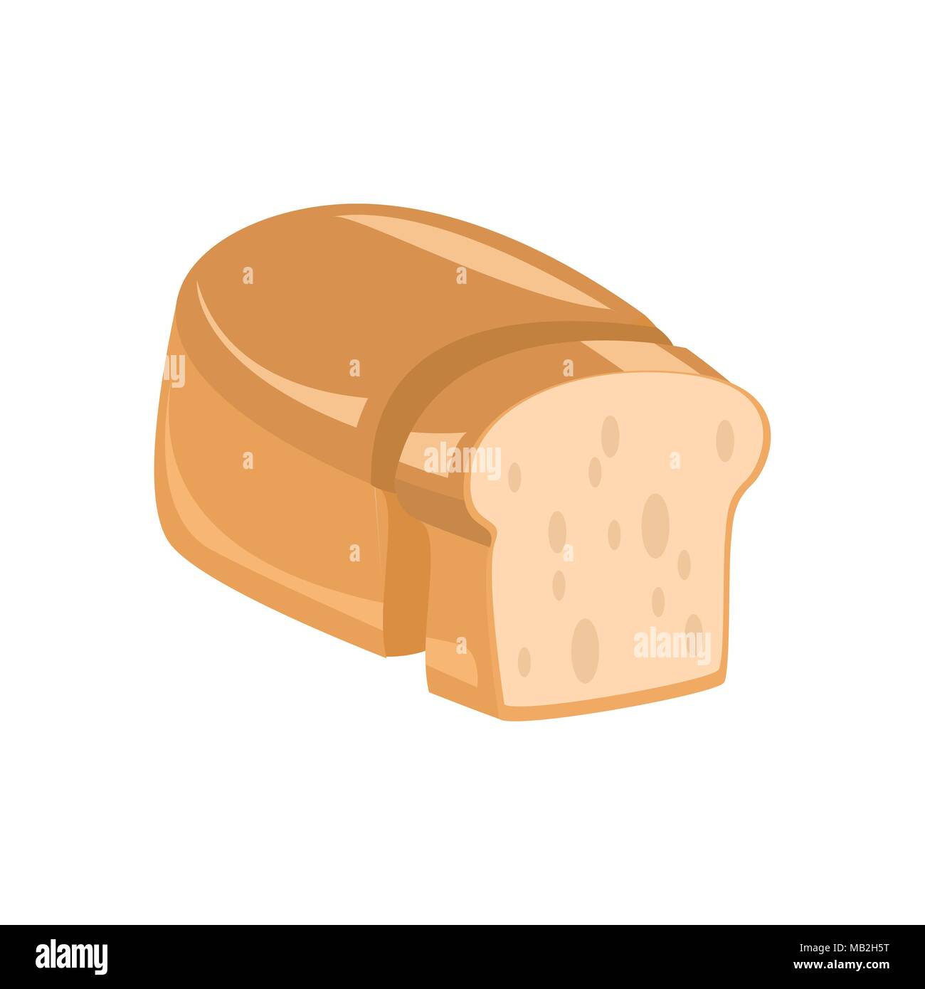 Classic Bread Loaf Vector Illustration Graphic Design Stock Vector ...