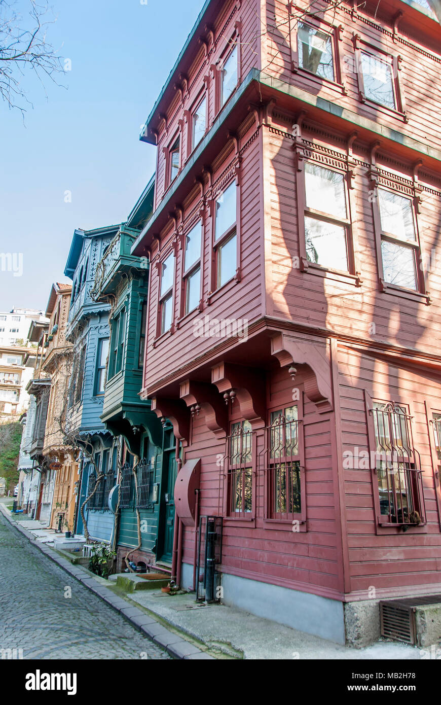 Colorful homes istanbul hi-res stock photography and images - Alamy