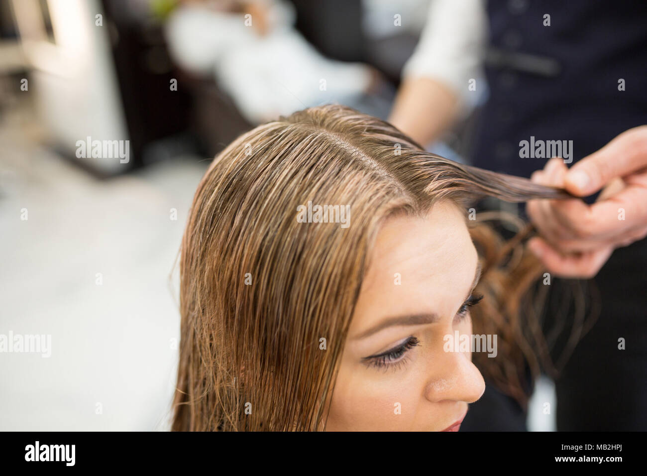 Hair strand hi-res stock photography and images - Alamy