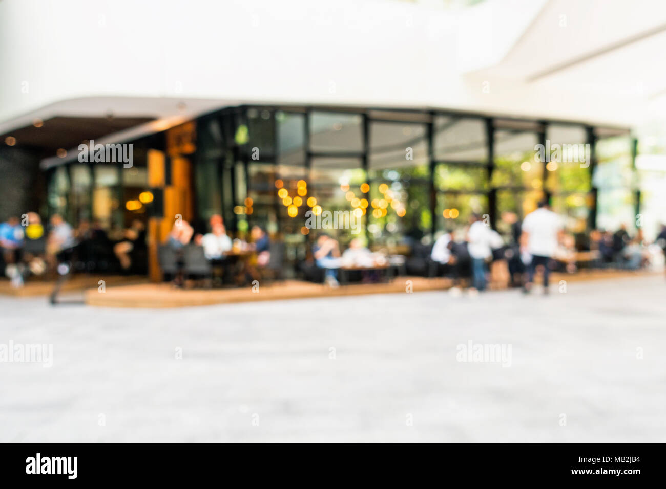 Coffee shop and bar on blurred scene Stock Photo - Alamy