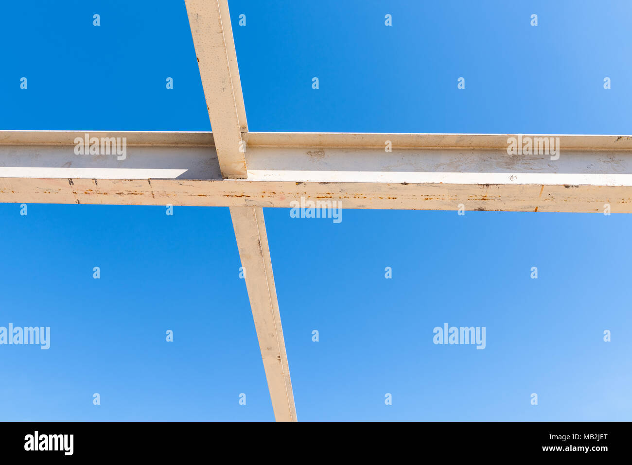 Connection welding of steel structure Stock Photo - Alamy