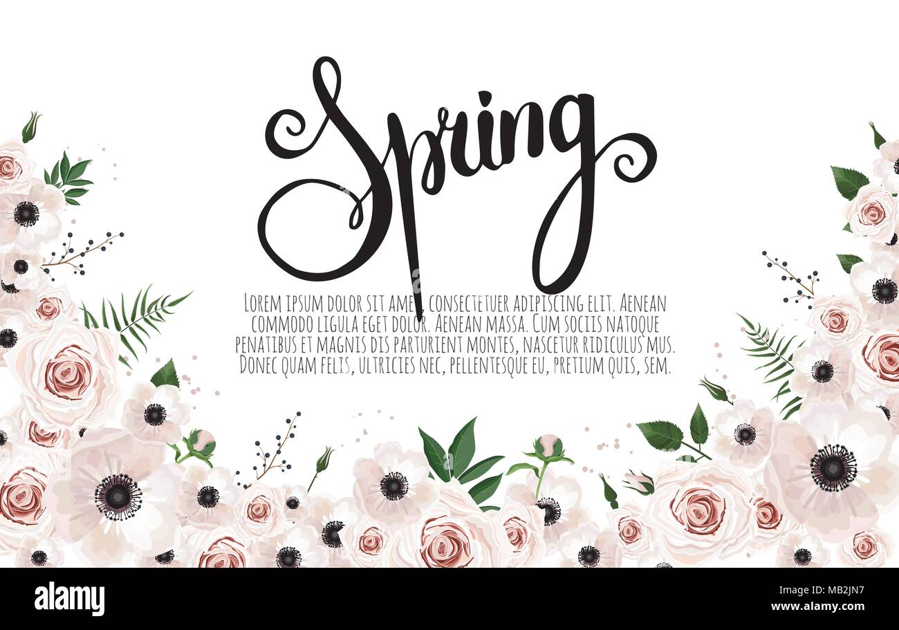 Vintage spring card hi-res stock photography and images - Alamy