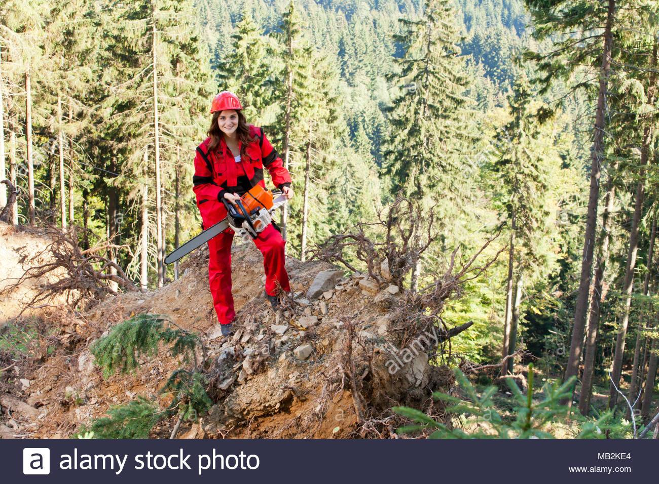 Woman Lumberjack High Resolution Stock Photography and Images - Alamy