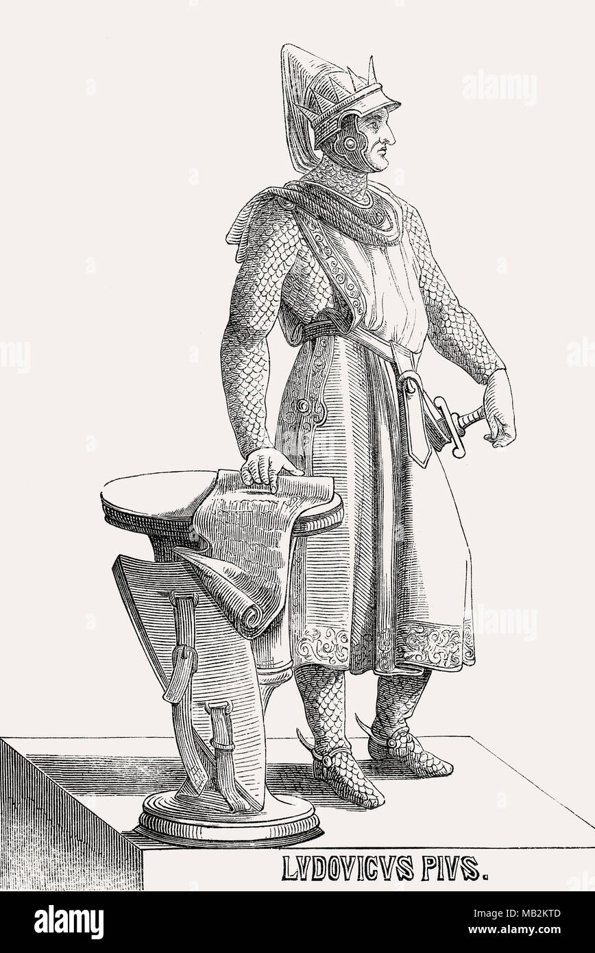 Louis the Pious, Louis le Pieux; 778-840, also called the Fair, and the ...