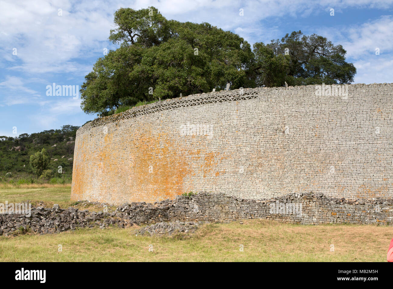 Great Zimbabwe near Masvingo in Zimbabwe. The ruins of the stonework ...