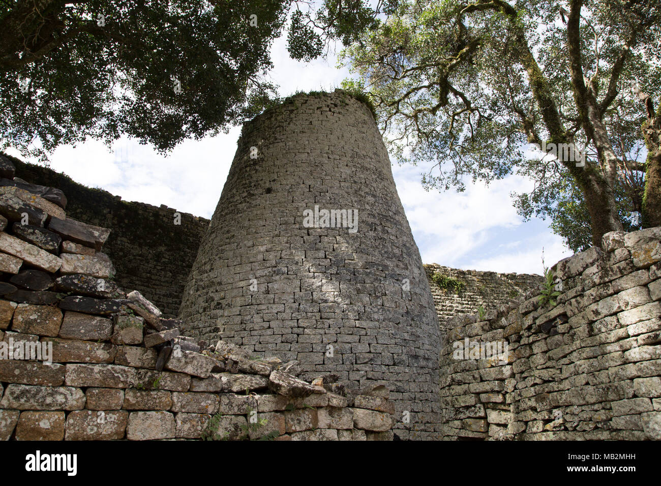 Great zimbabwe conical tower hi-res stock photography and images - Alamy