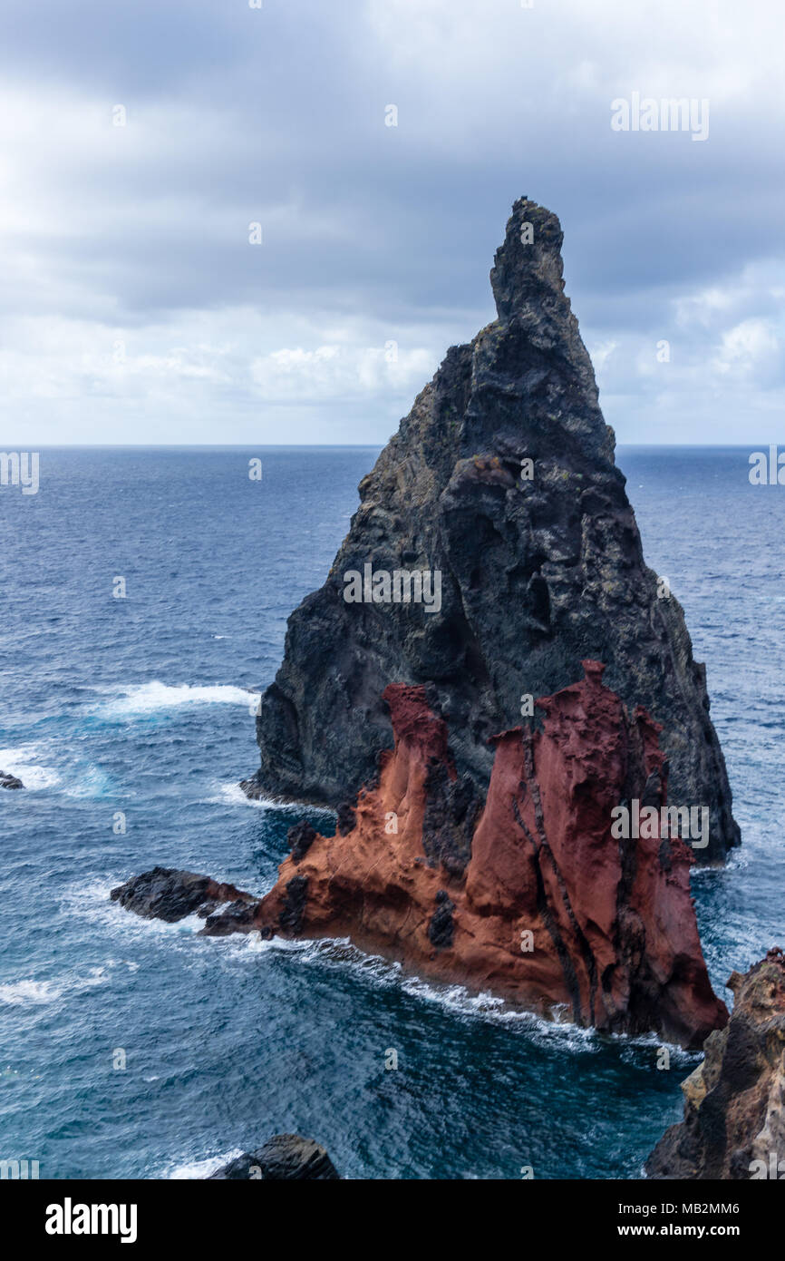 Atlantic madeira rock clouds spring hiking Stock Photo - Alamy