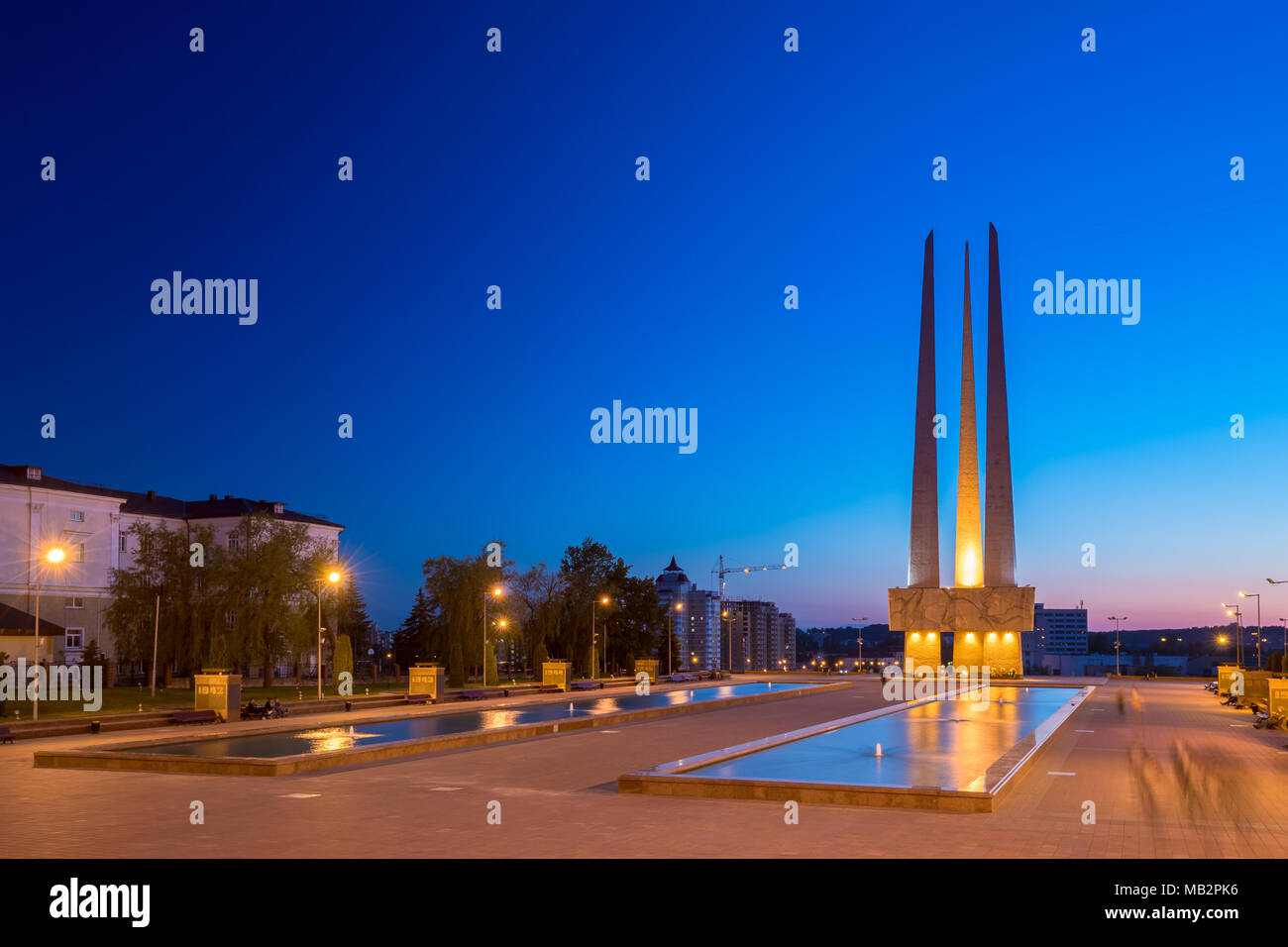Vitebsk, Belarus. Main Monument "Three Bayonets" Of Memorial Of ...