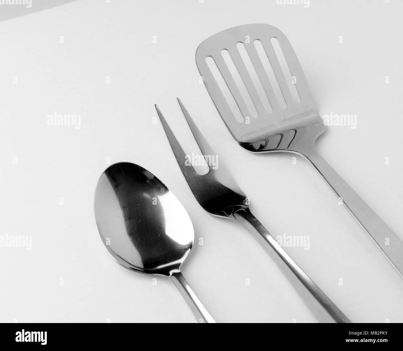 Cooking utensils Black and White Stock Photos & Images - Alamy