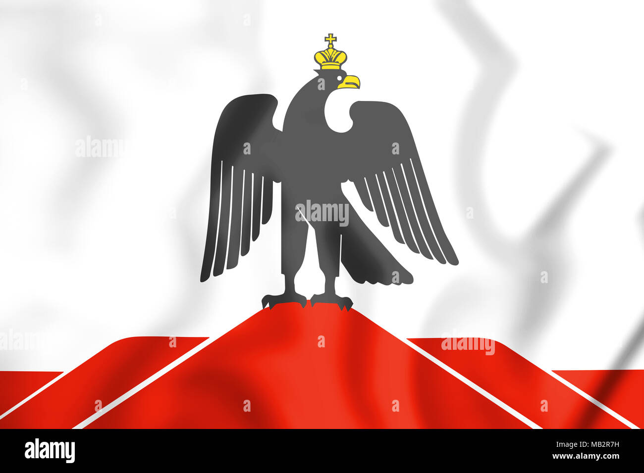 3D Flag of Orsk (Orenburg Oblast), Russia. 3D Illustration Stock Photo ...